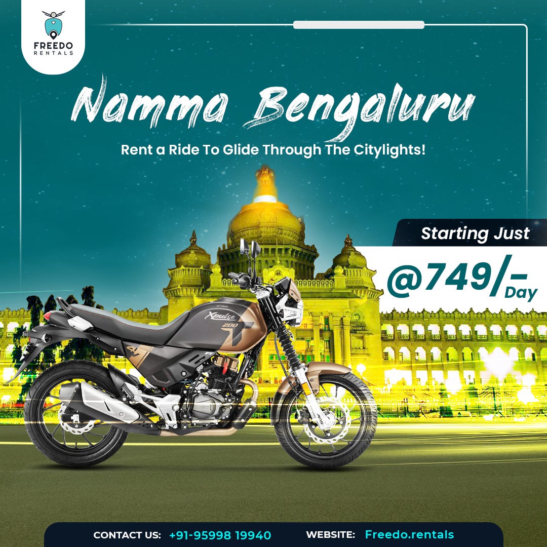 Xpulse Bike Rentals in Bangalore - Freedo Rentals: Bike on Rent in ...