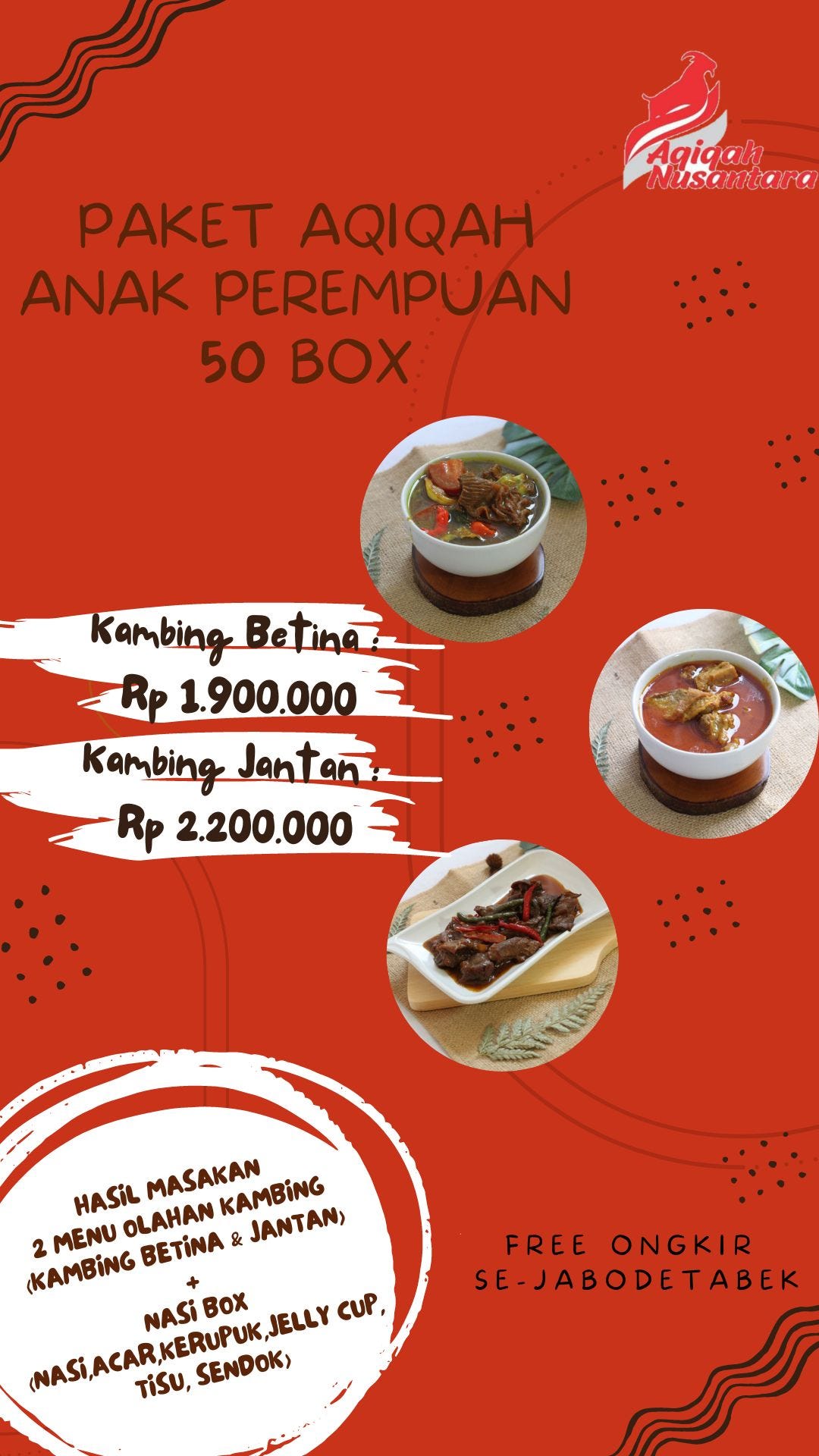 Paket Aqiqah Anak Perempuan 50 box - JasaAqiqahNusantara - Medium