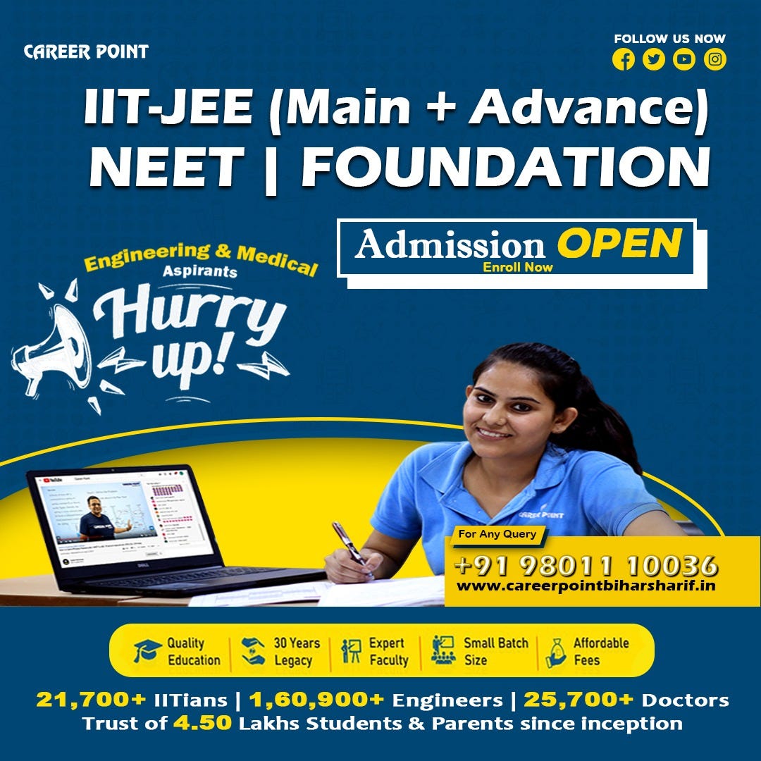 Admission Start Now !! Enroll Now - careerpoint biharsharif - Medium