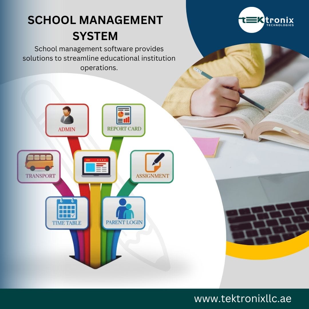 School Management System from Tektronix Technologies offered throughout ...