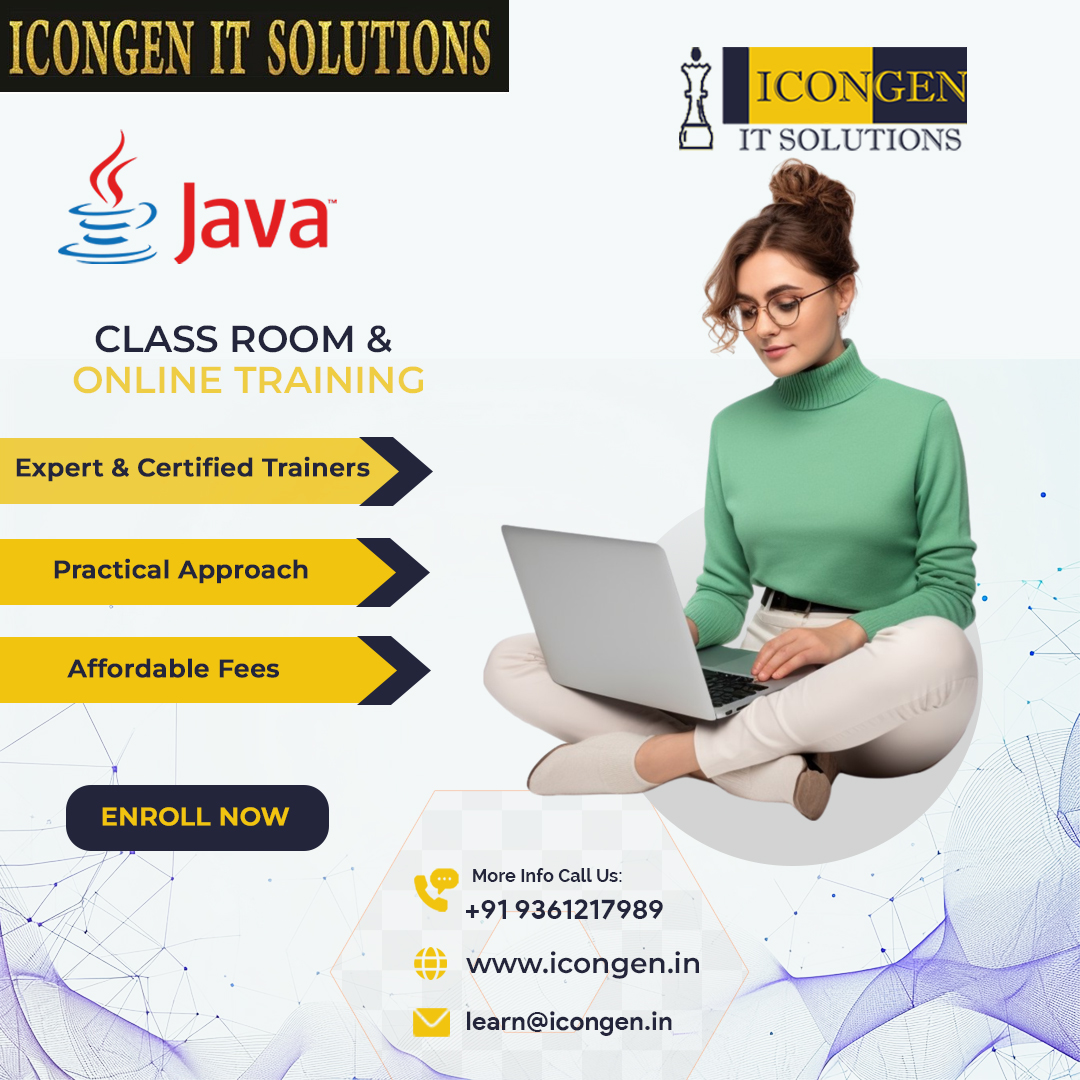 🚀 Master Java with iconGen IT Solutions! 🚀 Ready to boost your career in programming? Join our ...