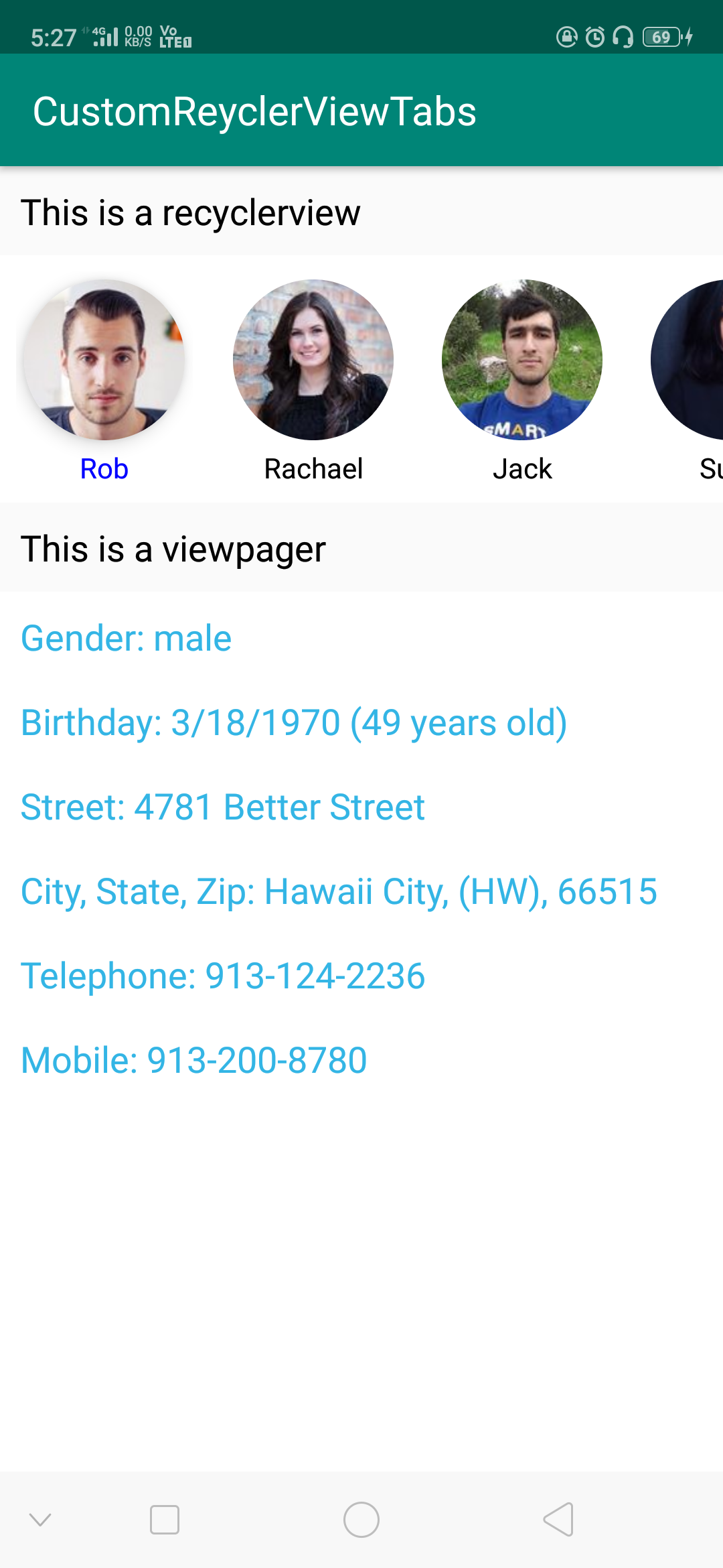 Custom RecyclerView as a TabLayout For ViewPager. | by Rishabh Shrivastava | Medium