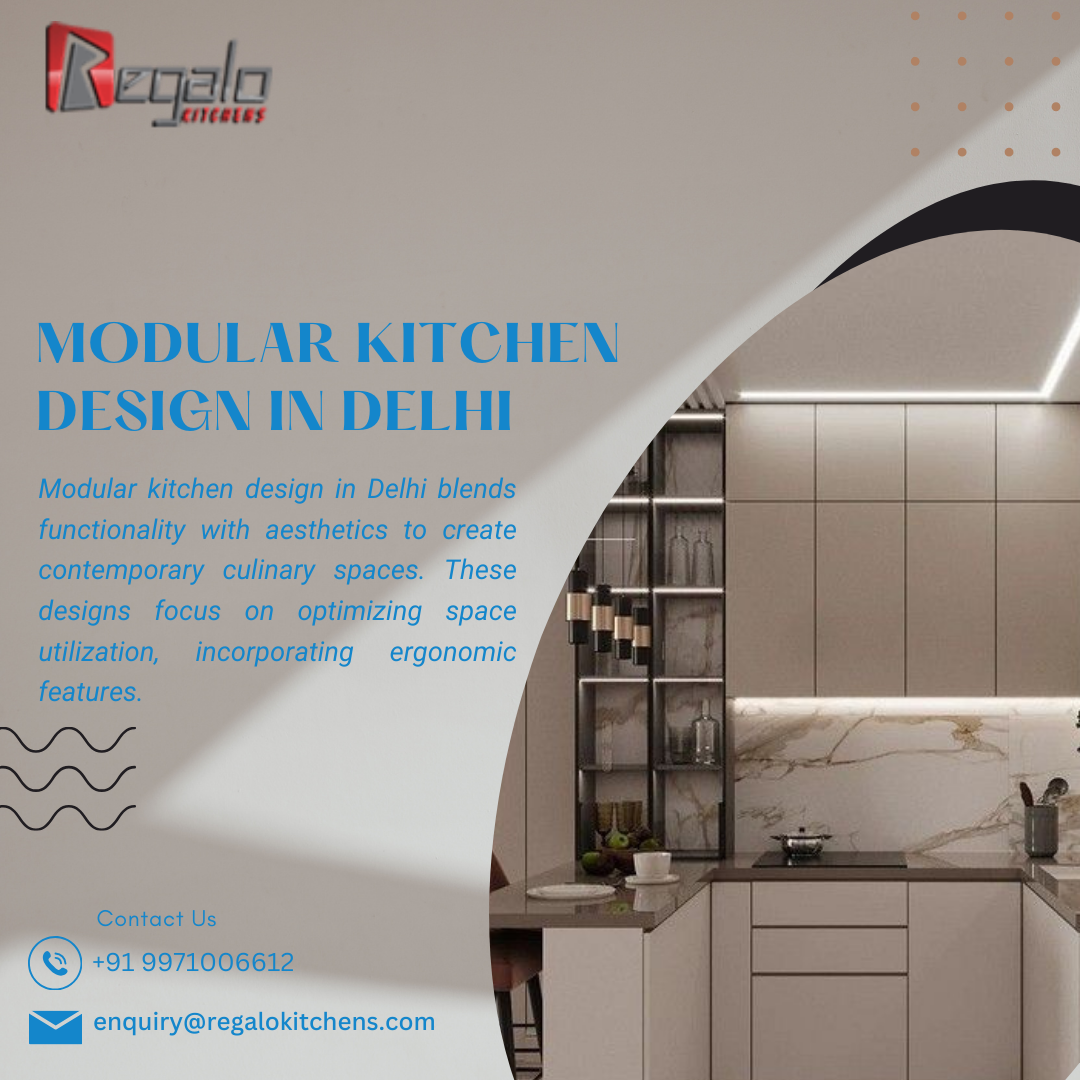 Modular Kitchen Design In Delhi | Regalo Kitchens - Kitchen Design - Medium