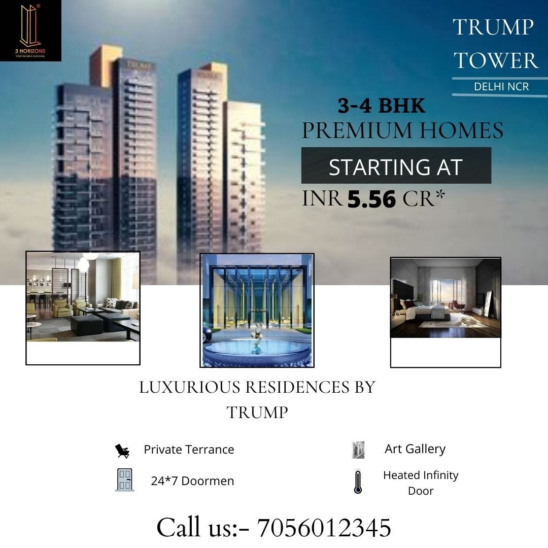 The Trump Towers in Gurgaon, World’s Most Iconic Address | by Sushil ...