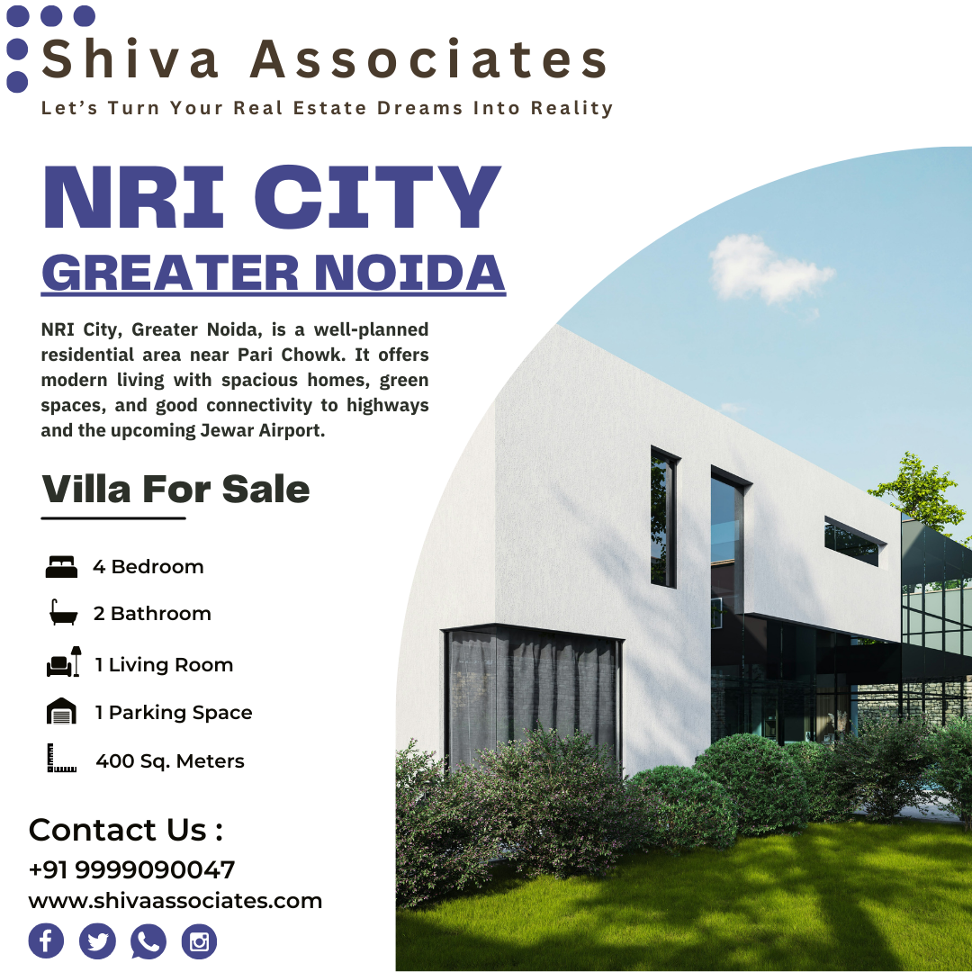 Explore Luxury Living at NRI City, Greater Noida — Villa for Sale. With ...