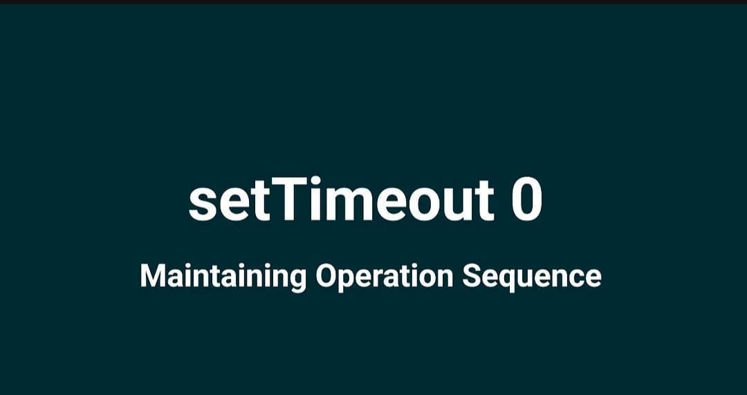 NodeJs 07 : sync, async, setTimeoutZero — code | by DEEPAK MAURYA | Medium