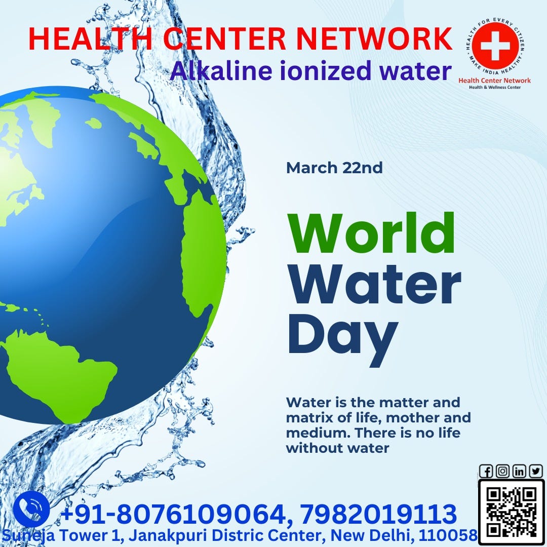 “Celebrating World Water Day: Why Every Drop Counts” | by Health Center ...