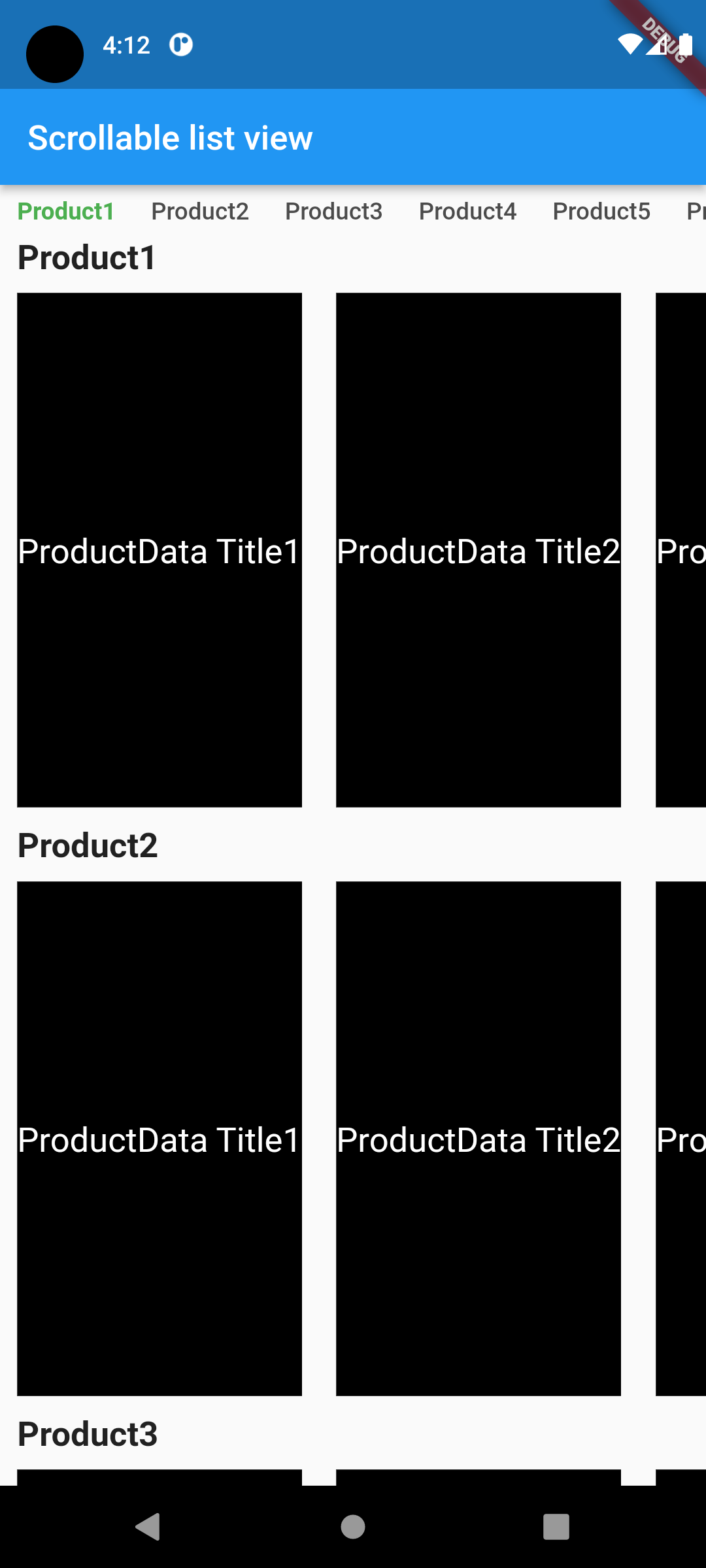 Create a tab bar that sync with a widget scroll in flutter | by Ashwin Mali | Medium