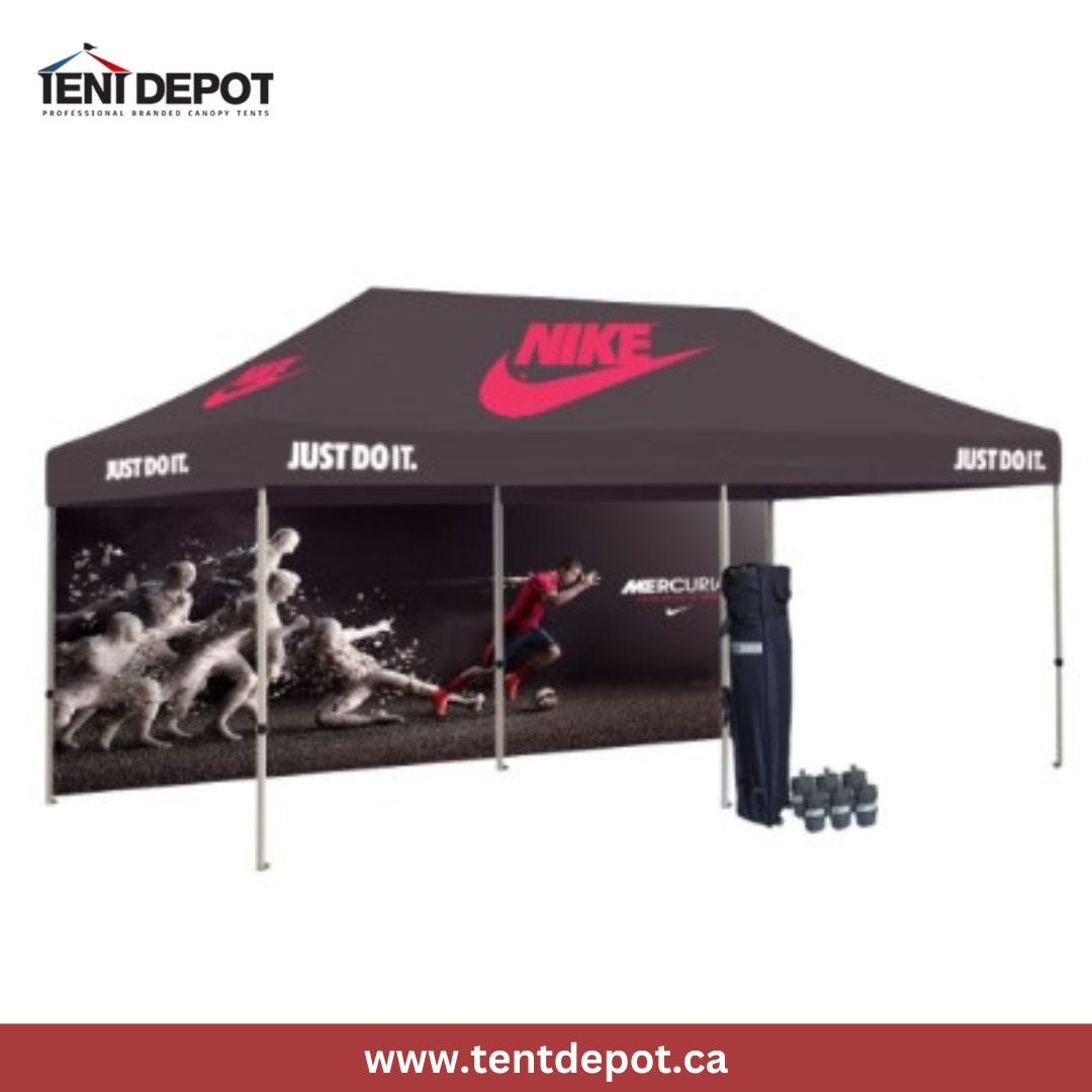 Custom 10 x 20 Pop-Up Canopy: Tailored Excellence - Tent Depot - Medium