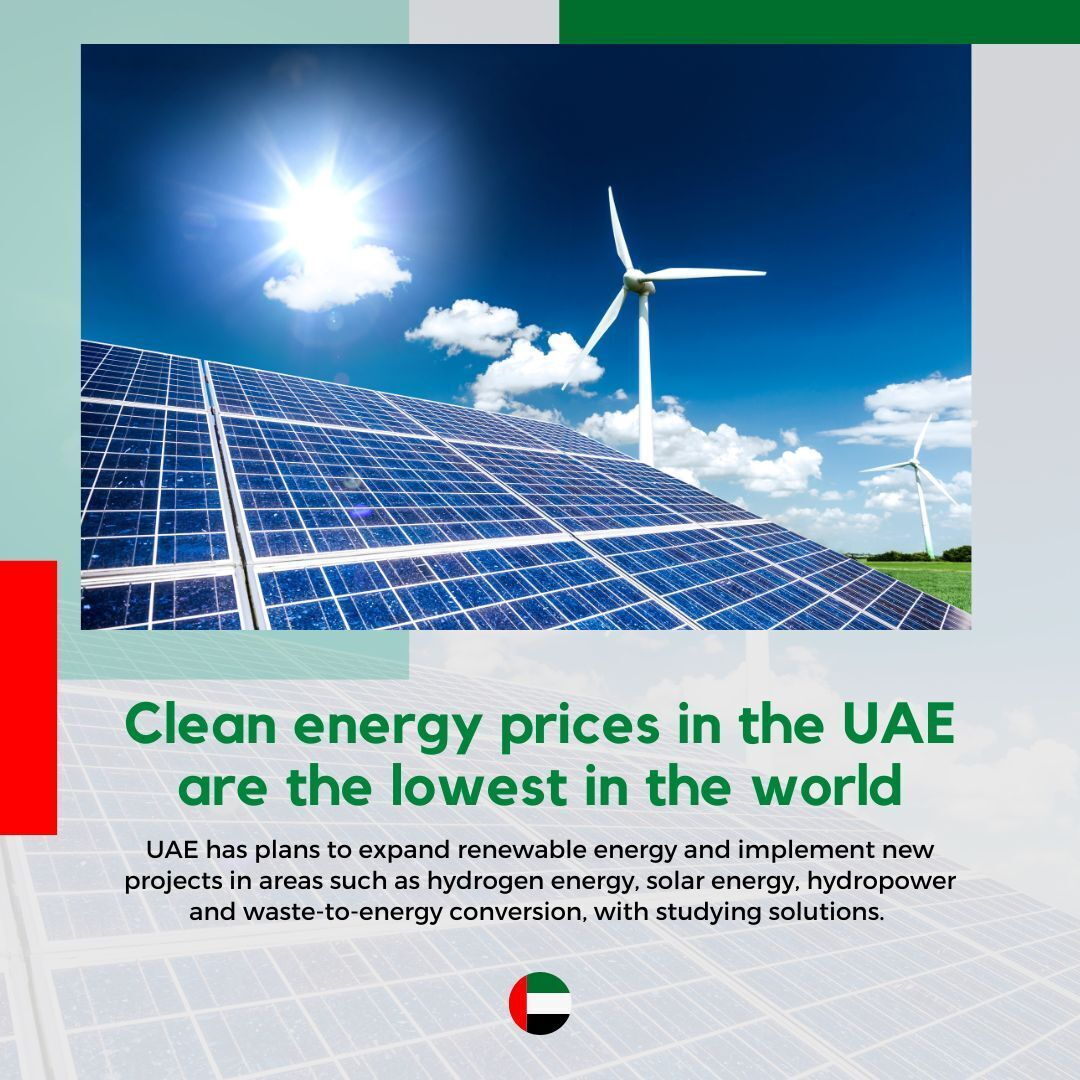 Clean energy initiative by UAE. UAE launched a clear energy strategy in… | by Sunita J. Marshal ...
