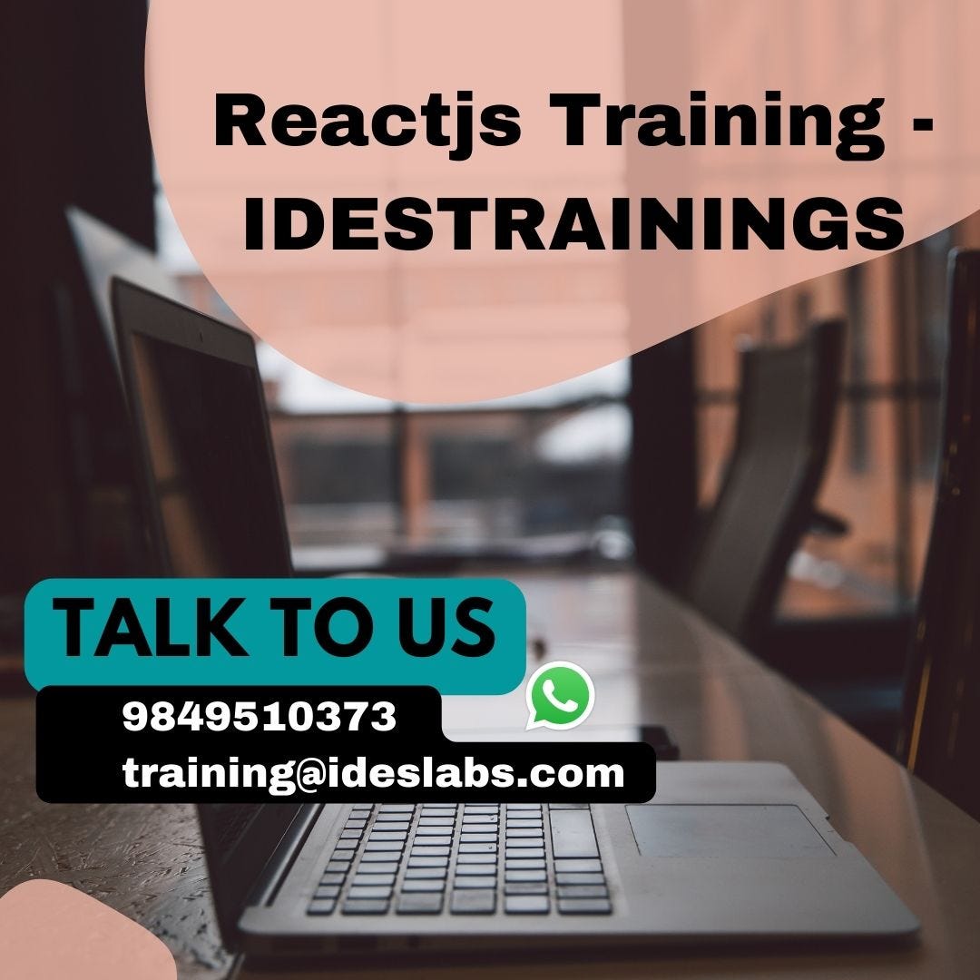 Reactjs Training — Idestrainings Idestraining Medium