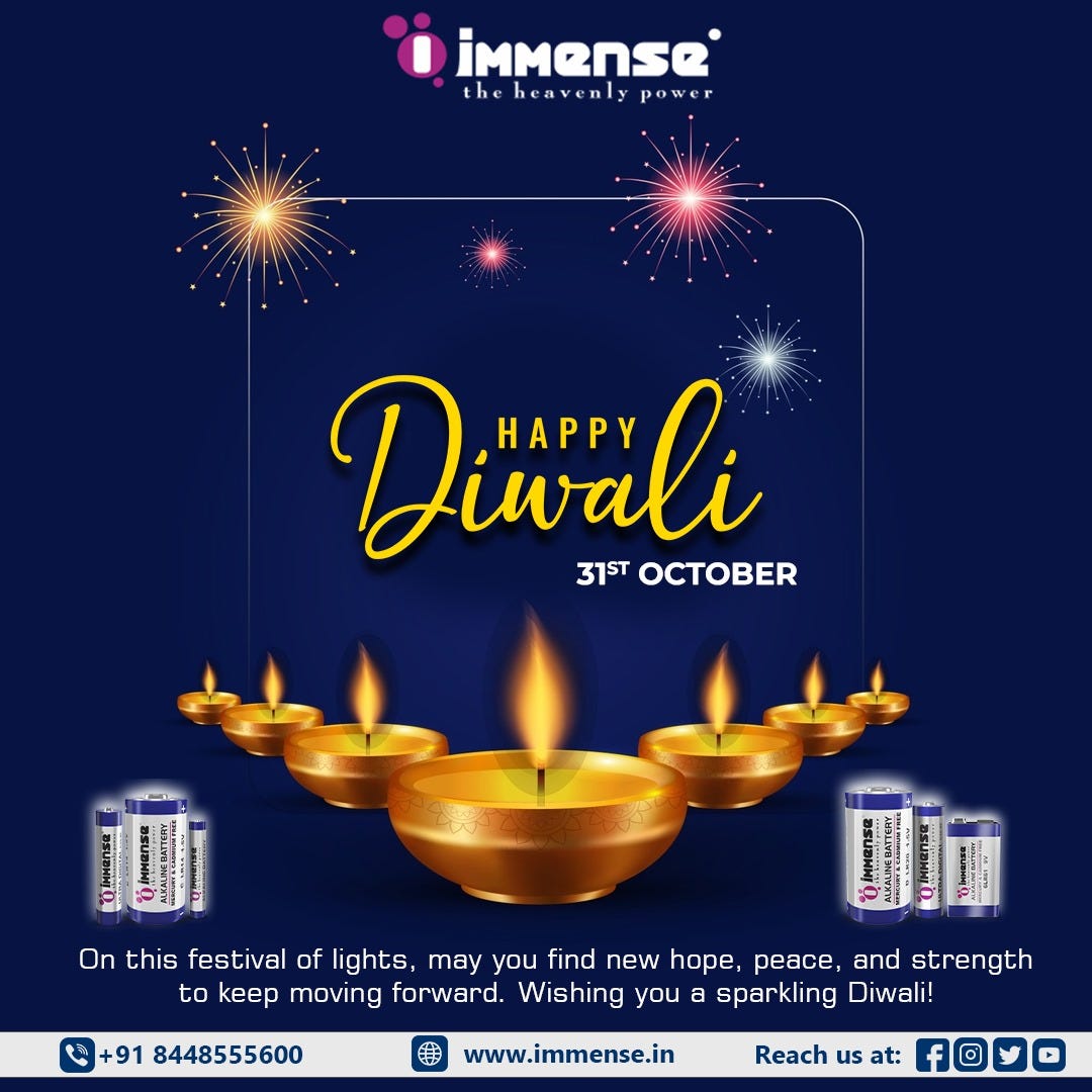 Immense Power wishes you a sparkling and joyous Diwali! May this ...