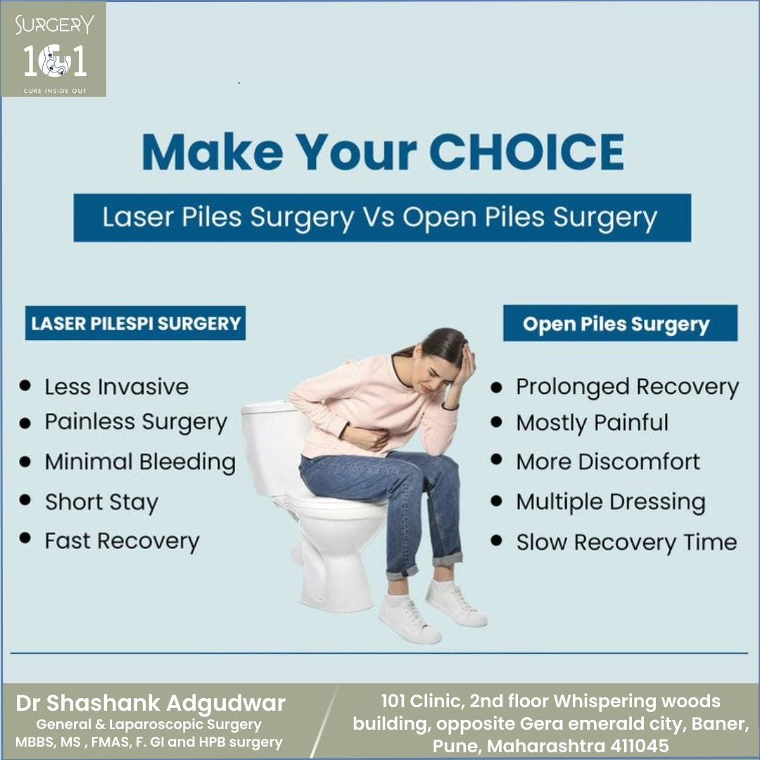 Laser Piles Surgery vs. Open Piles Surgery | by The 101 Clinic | Mar ...