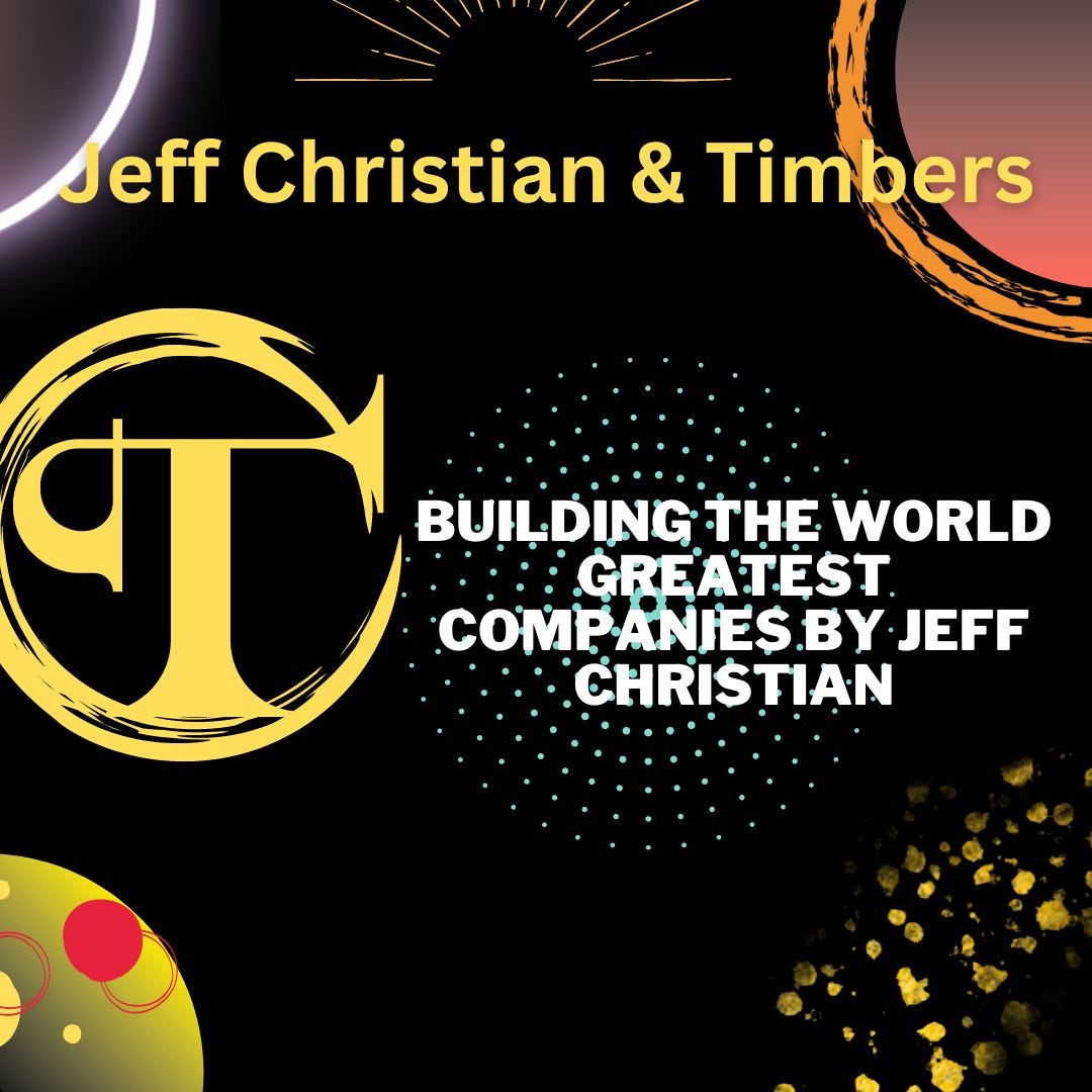 Building the World's Greatest Companies by Christian & Timbers | by ...