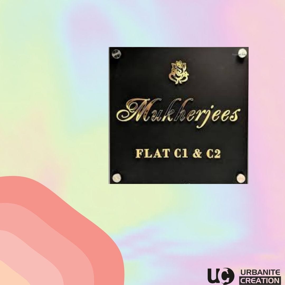 Nameplate is the first impression Build Trust and make it Attractive ...