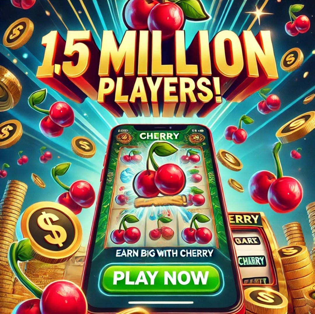 Cherry Game Hits One and a Half Million Players Worldwide. Don't miss ...