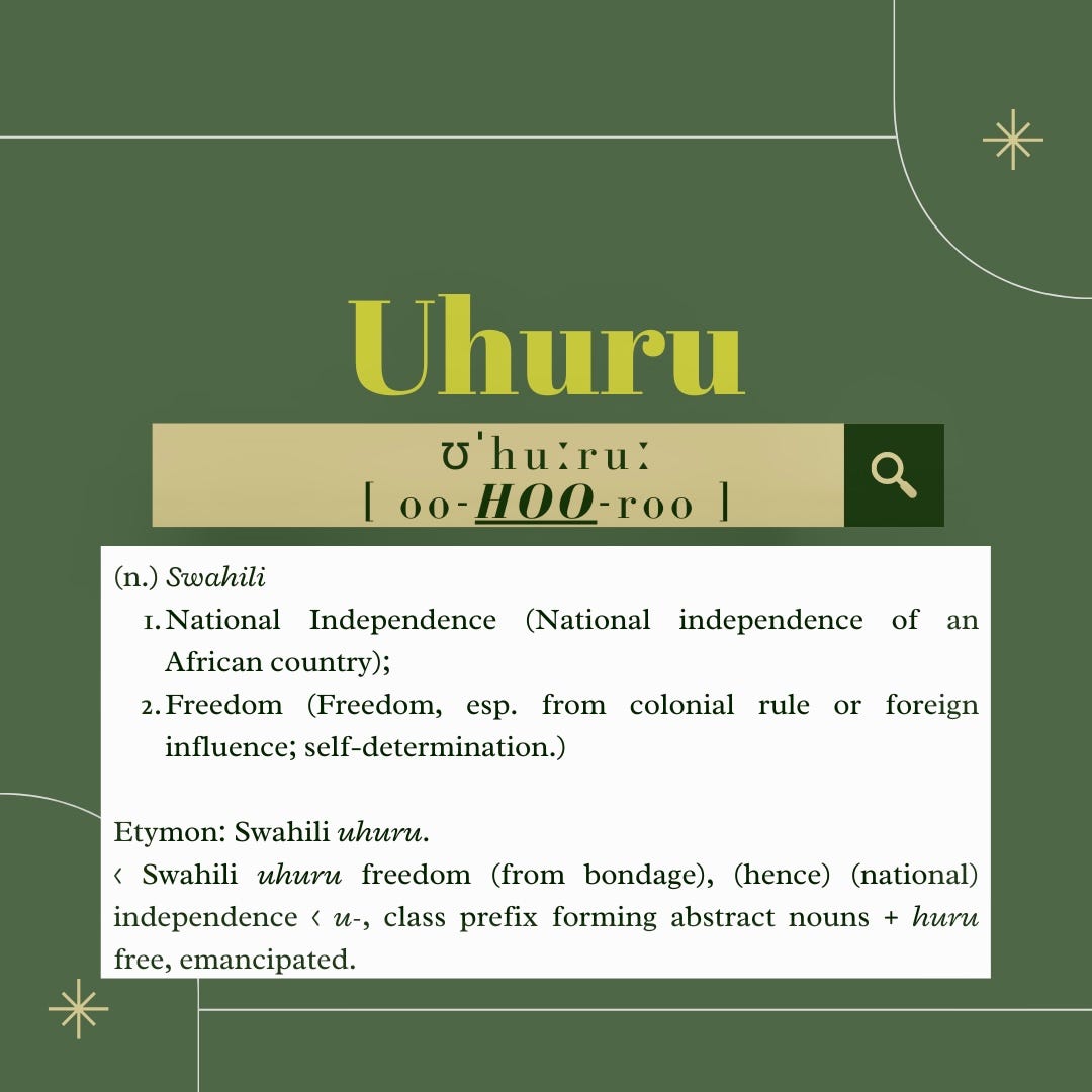 Uhuru. FREEDOM; What Does Freedom Really Mean… | by Eros Chronicles ...