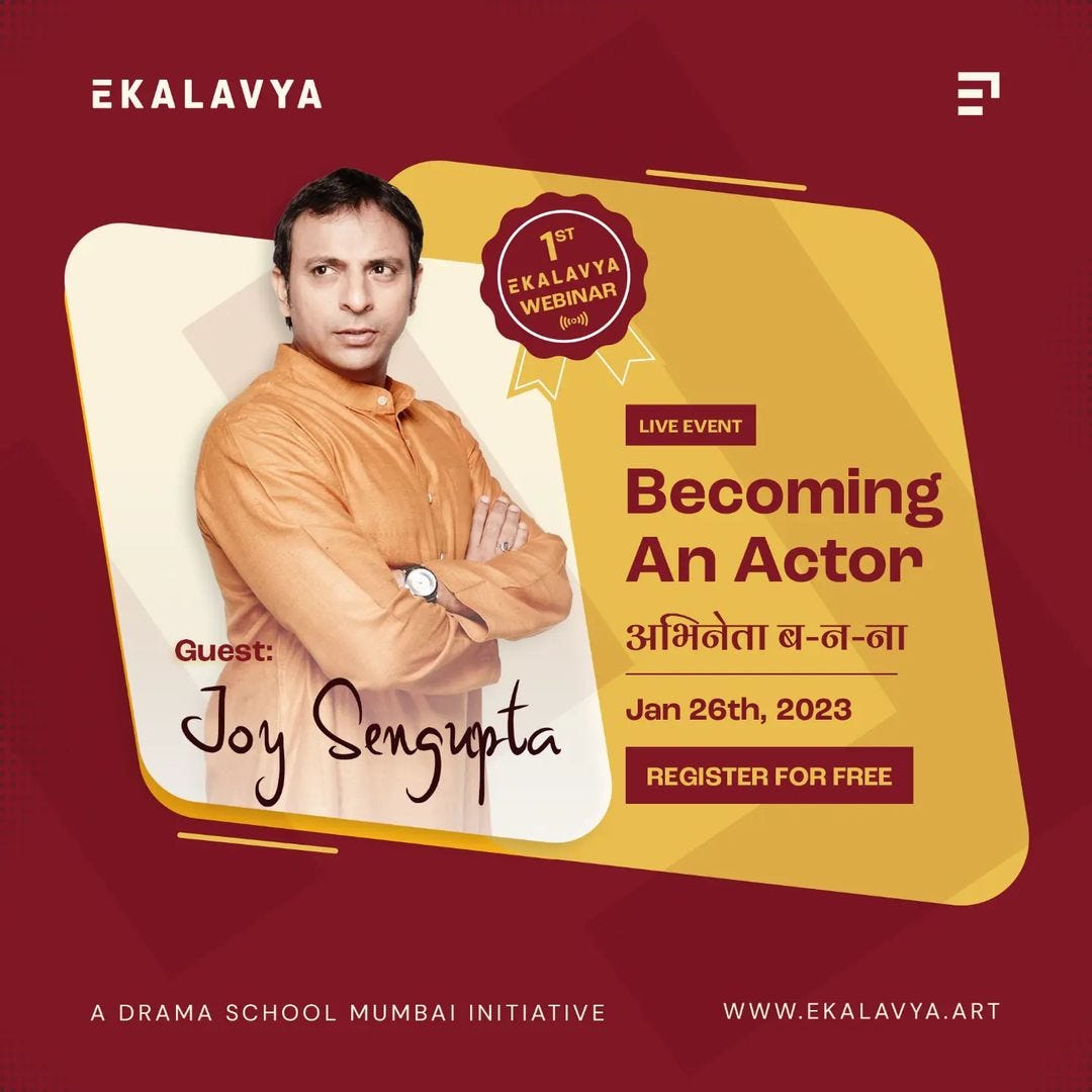 Acting For Camera: Learn the basics of camera acting - Ekalavya Art ...
