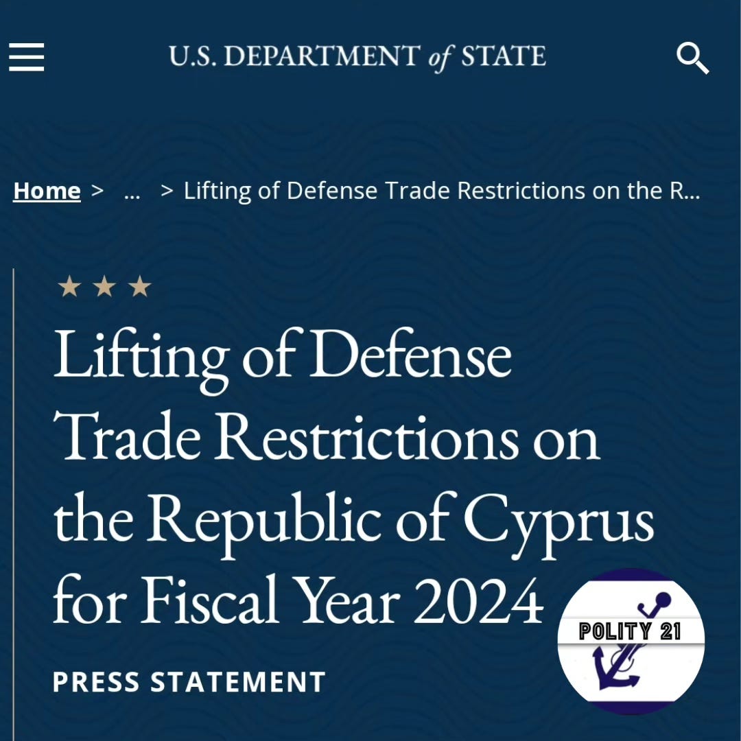 US Announcement on the Lifting of Defense Trade Restrictions on the ...