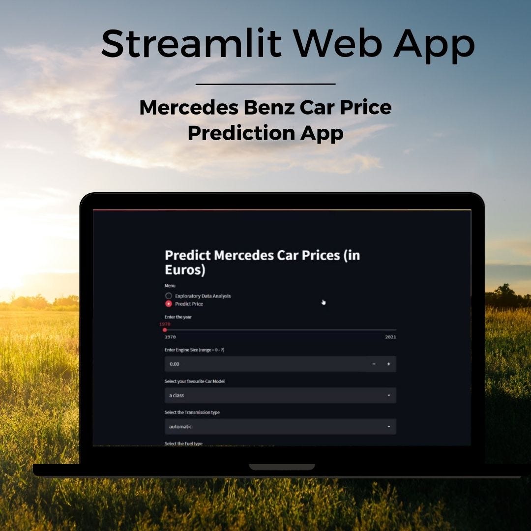 Develop and Deploy Streamlit App which Predicts Mercedes Benz Car ...