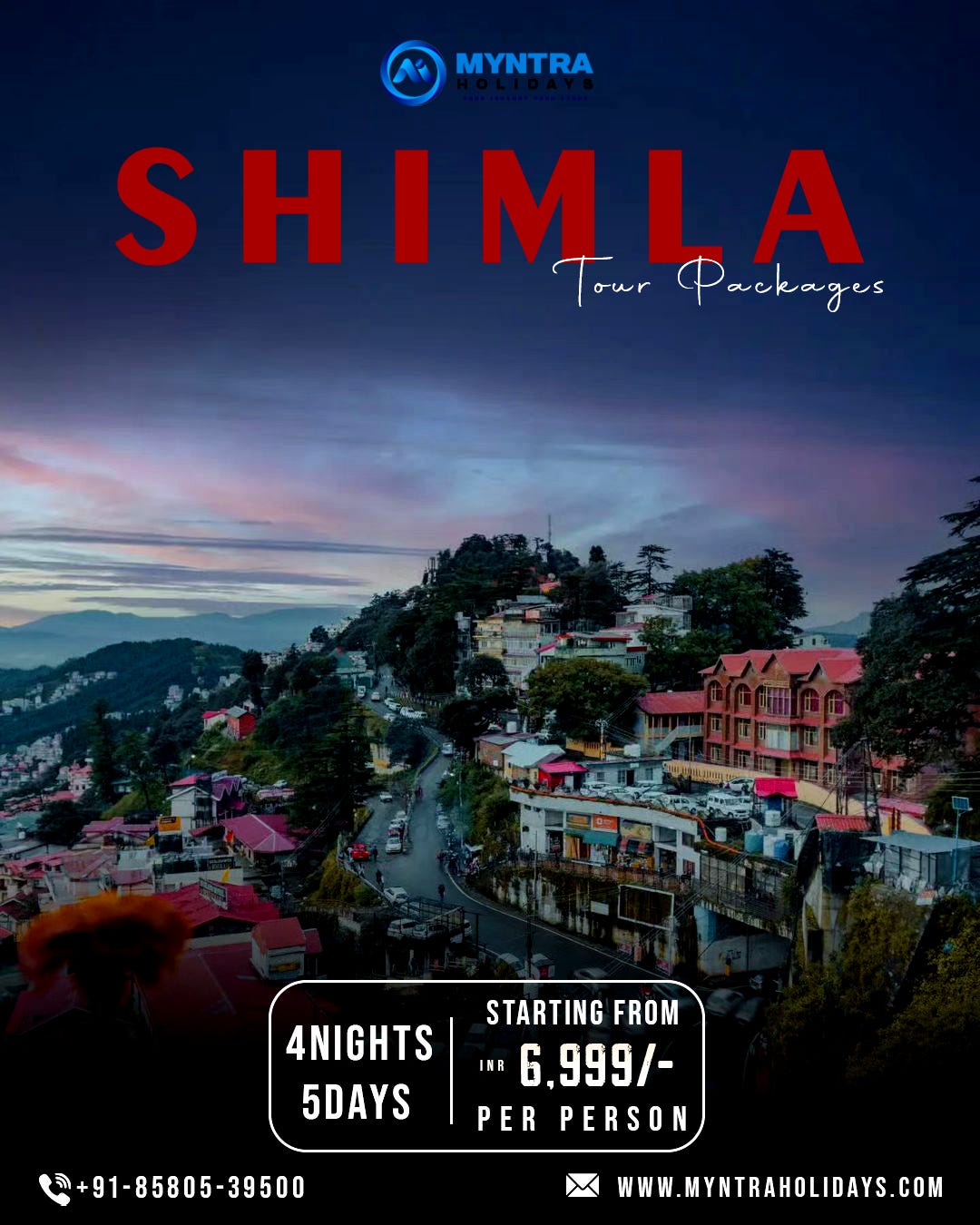 Embrace the serenity of Shimla, where every breath is a blend of crisp mountain air and ...