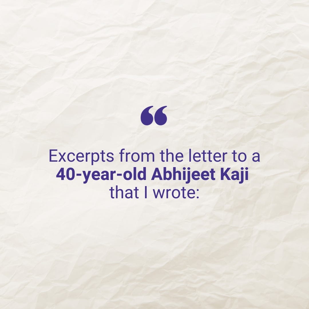 What would you tell your future self today? | by Abhijeet Kaji | Nov ...