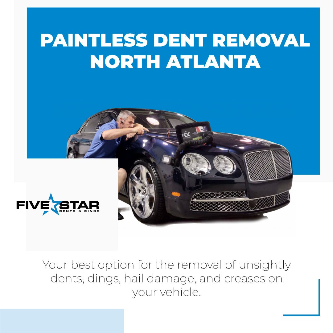 Paintless Dent Removal North Atlanta - Five Star Dent Removal - Medium