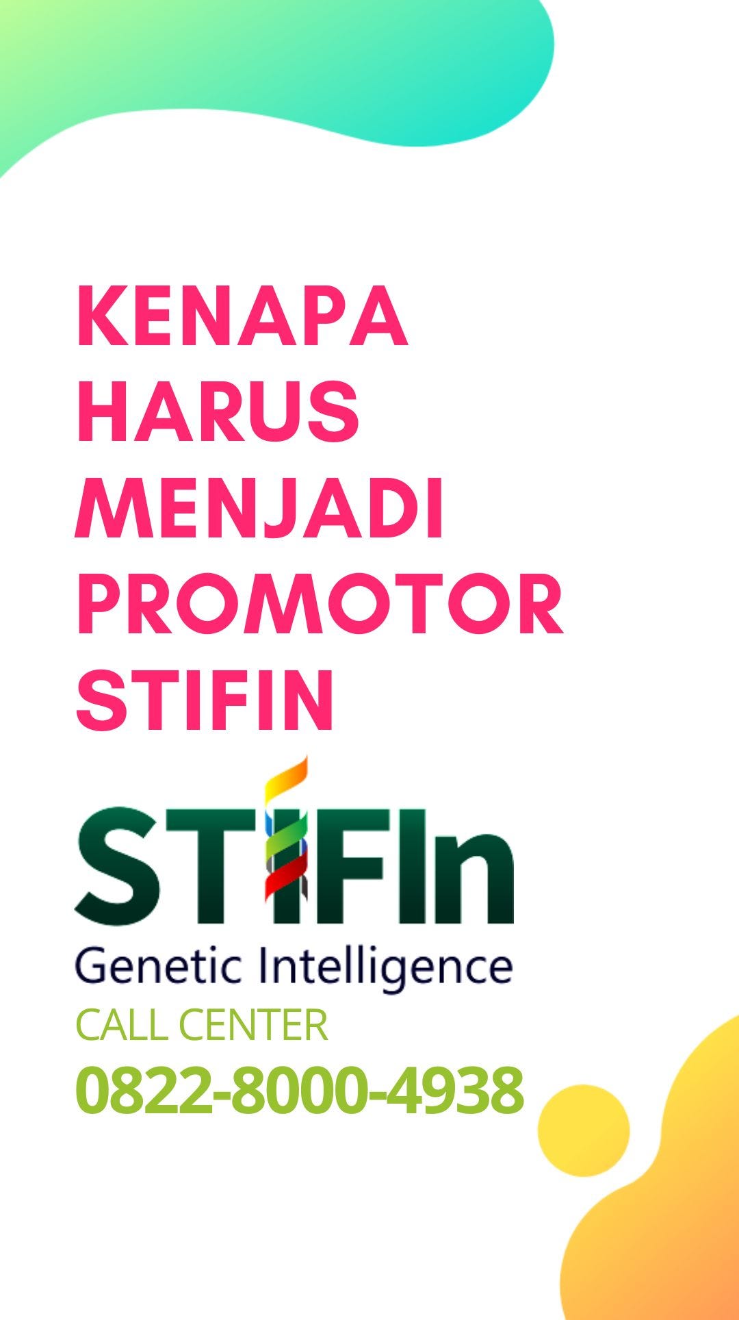 CALL 0822.8000.4938 Mitra Promotor STIFIn Depok | by Konsultanstifin ...