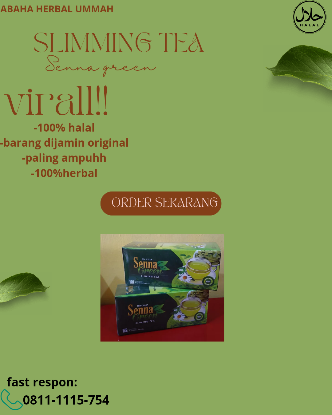 DIJAMIN MANJUR, 0811-1115-754 Is Chinese Slimming Tea Safe TEH PELANGSING SENNA GREEN Is Chinese ...