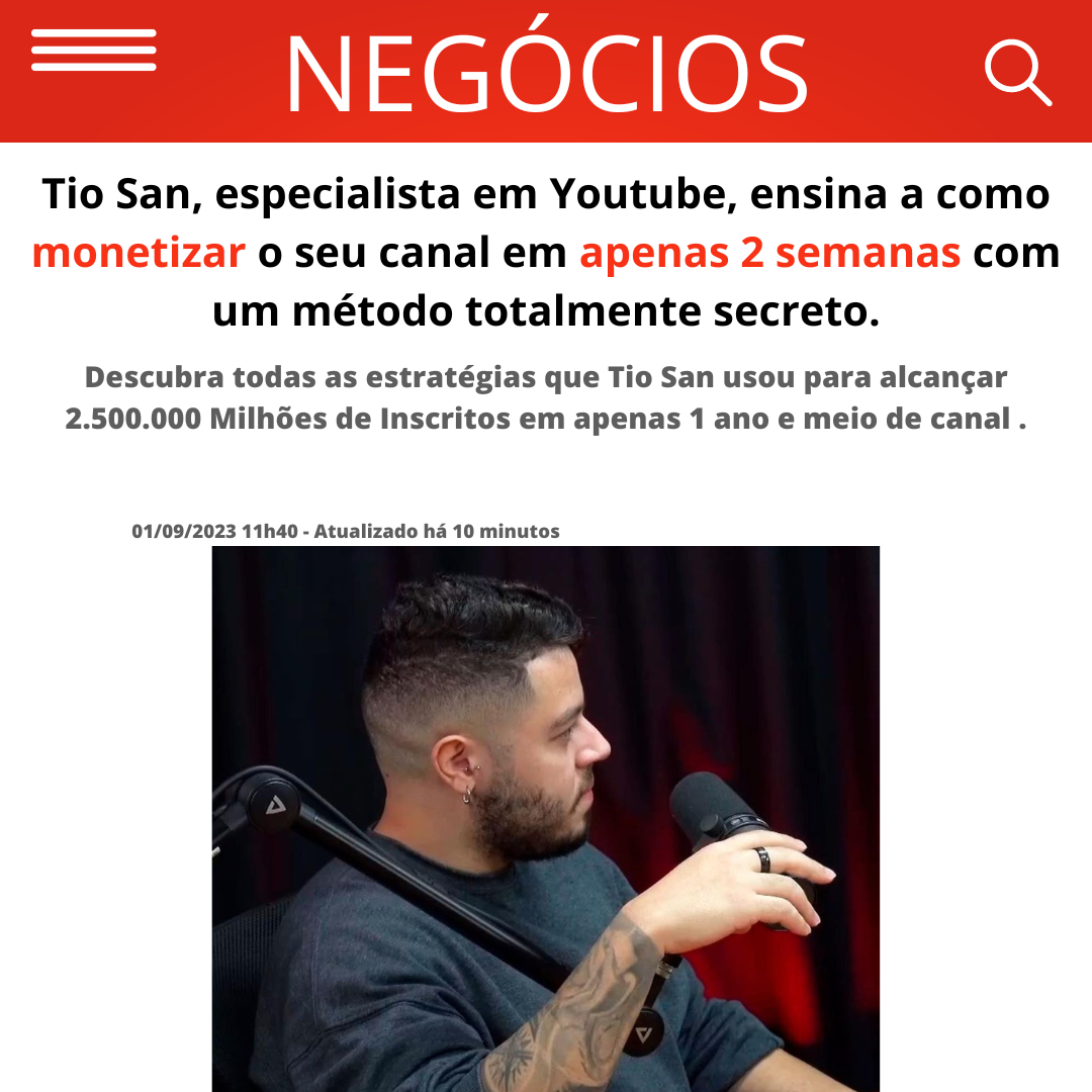 Curso Influencer Milionário Legacy do Tio San funciona? Vale a pena ...