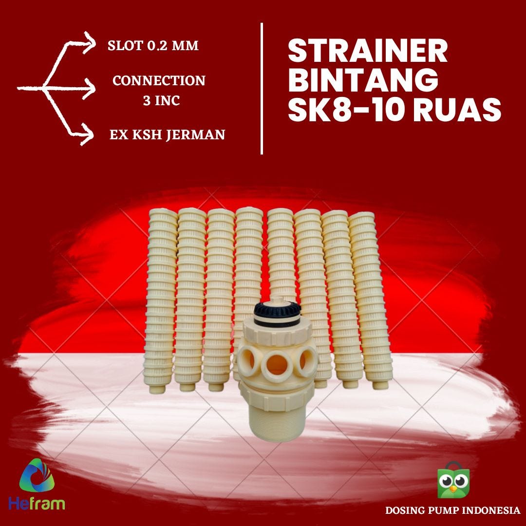 Strainer Bintang SK8–10 Ruas KSH ex Germany - Rianaquar - Medium