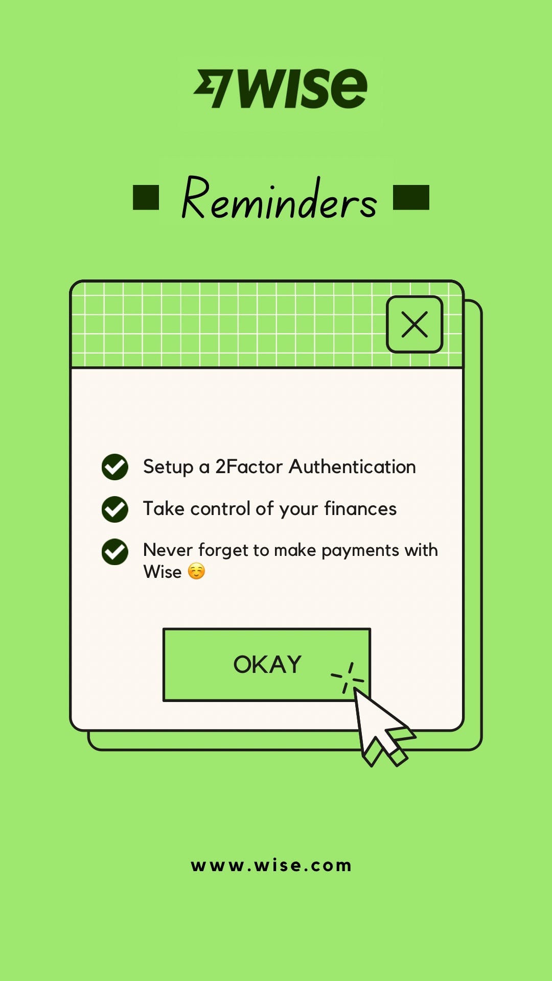 A Wise Reminder. Take control of your finances with Wise… | by Hamilton ...