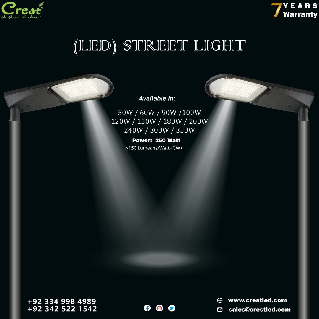 LED Street Light. The Company of Pakistan is implementing… | by ...