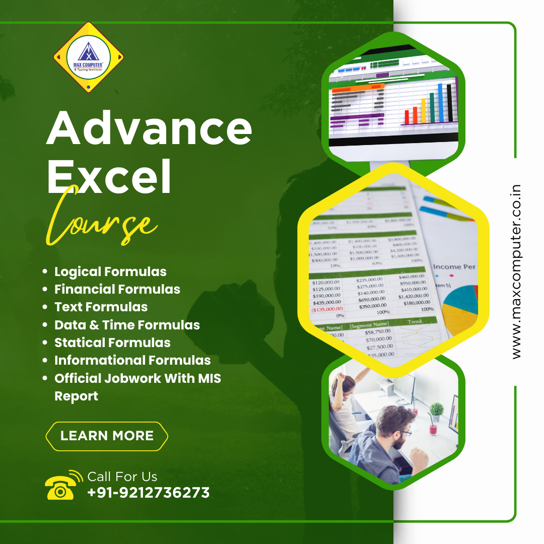 Adv. Excel Course Now in Delhi 2024 - Info@maxcomputer.co.in - Medium