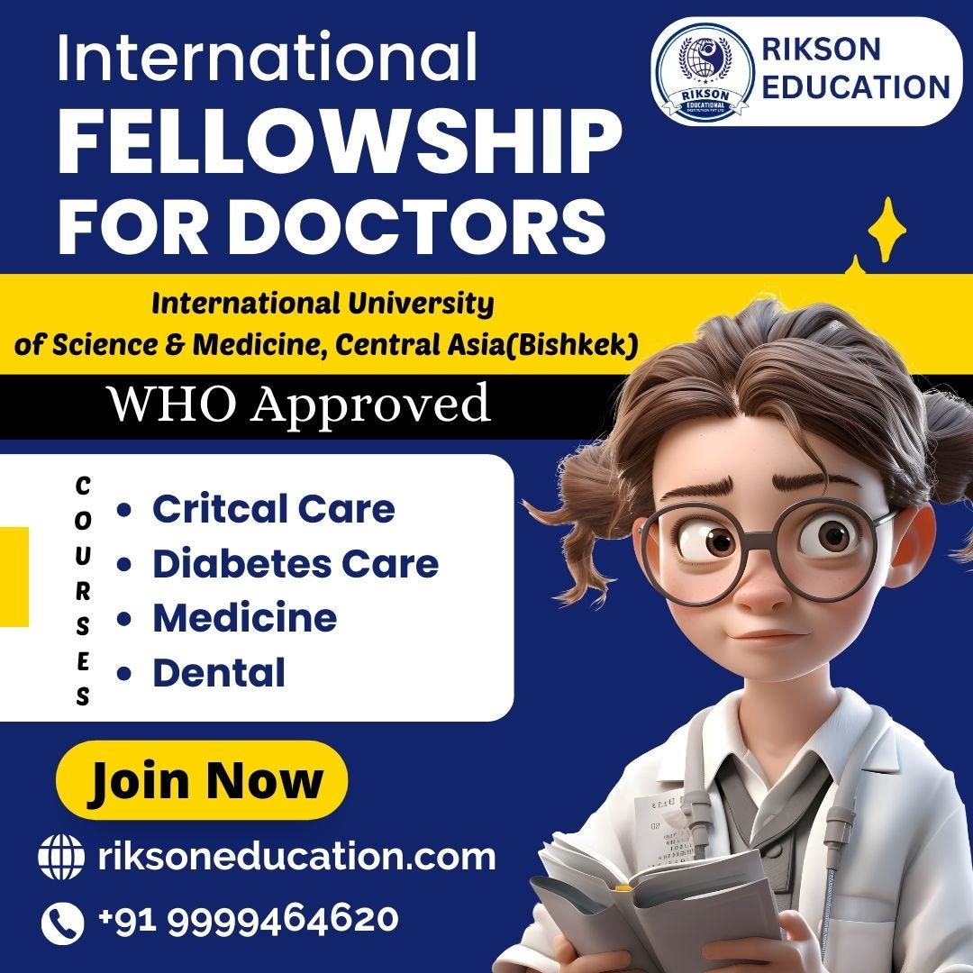 International Fellowship Courses for Doctors - Rikson Education - Medium