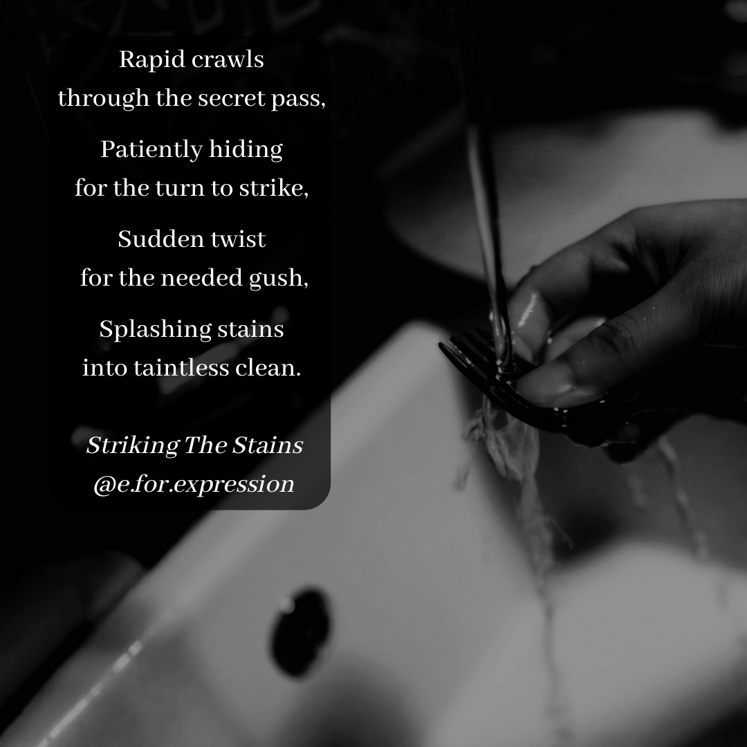 Poetry: Striking The Stains - Story in Poetry - Medium