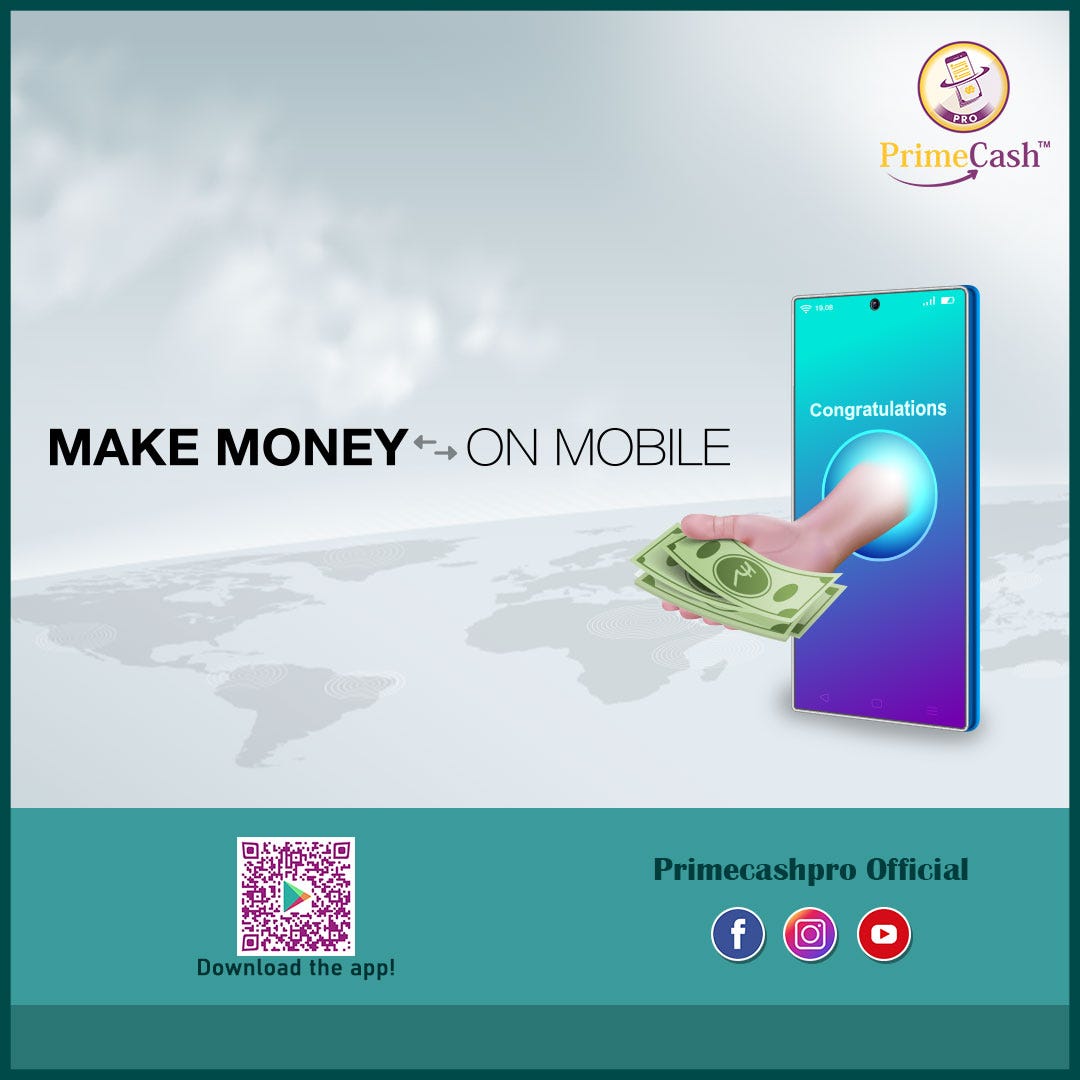 Make Money On Mobile - PrimeCash Pro - Medium