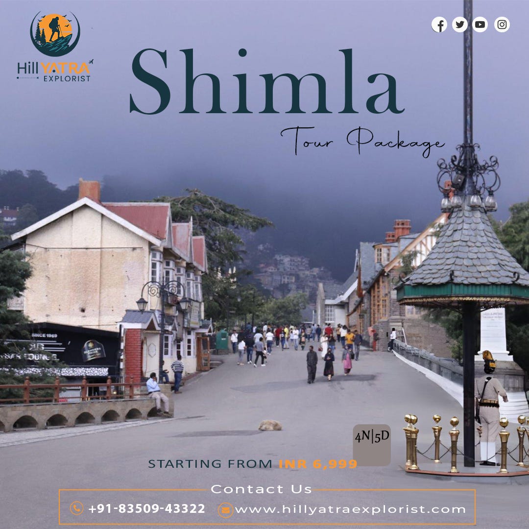 🌄 Discover the Magic of Shimla this Summer! 🌄 Escape the heat and ...