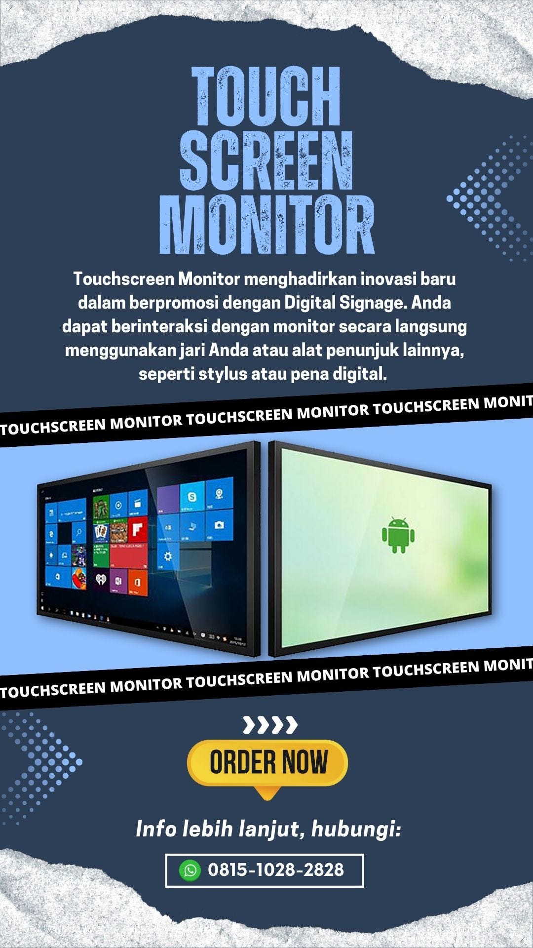 JUAL, Monitor Touchscreen Profesional, WA: 0815–1028–2828, Jakarta ...