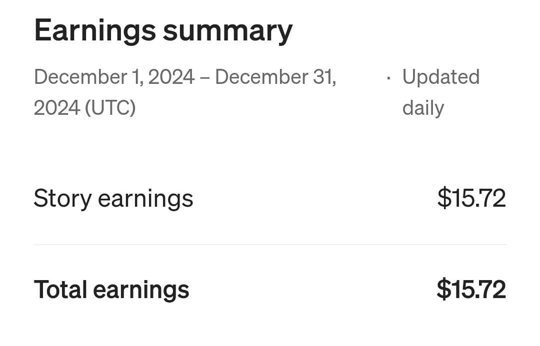 Finally, a good earnings month. Did you notice the difference? | by ...