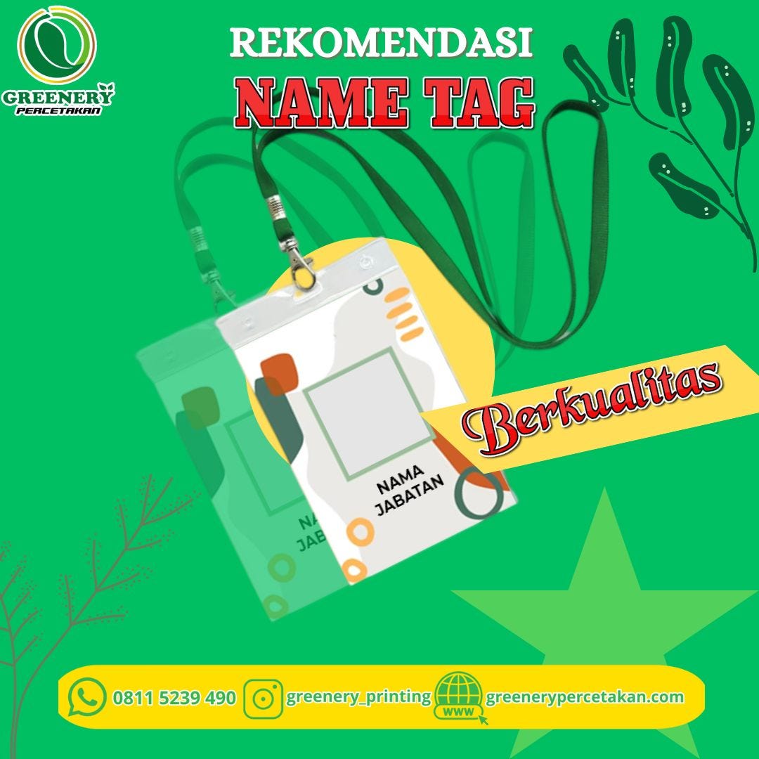 Jasa Cetak Name Tag Di Sampit WA 0811 5239 490 | by Deni Rahmadani ...