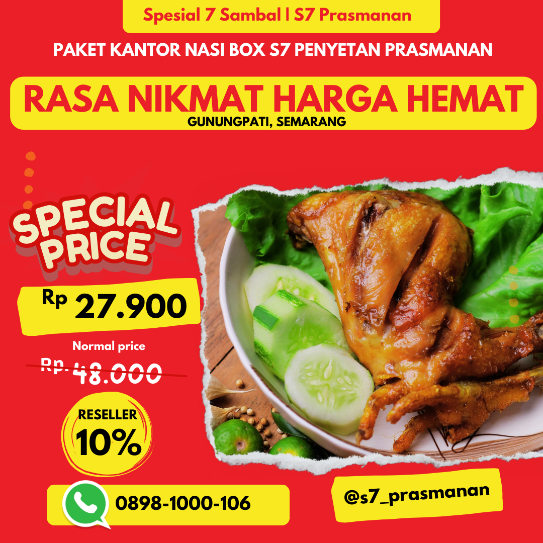 RASA NIKMAT HARGA HEMAT, (WA) 0898–1000–106, Paket Kantor Nasi Box Gunungpati Semarang - Pesan ...