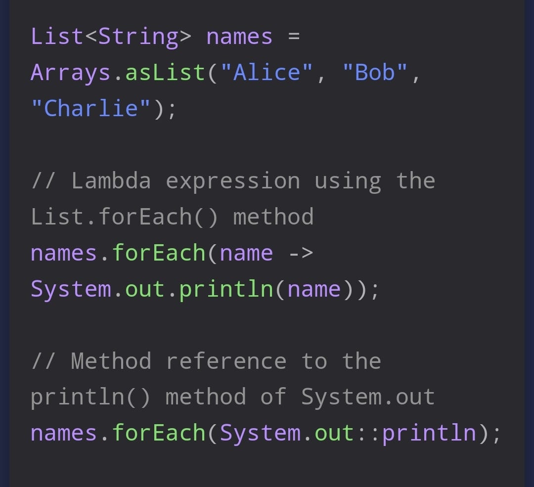 Method Reference. In Java, a method reference is a… | by javaguidance | Medium