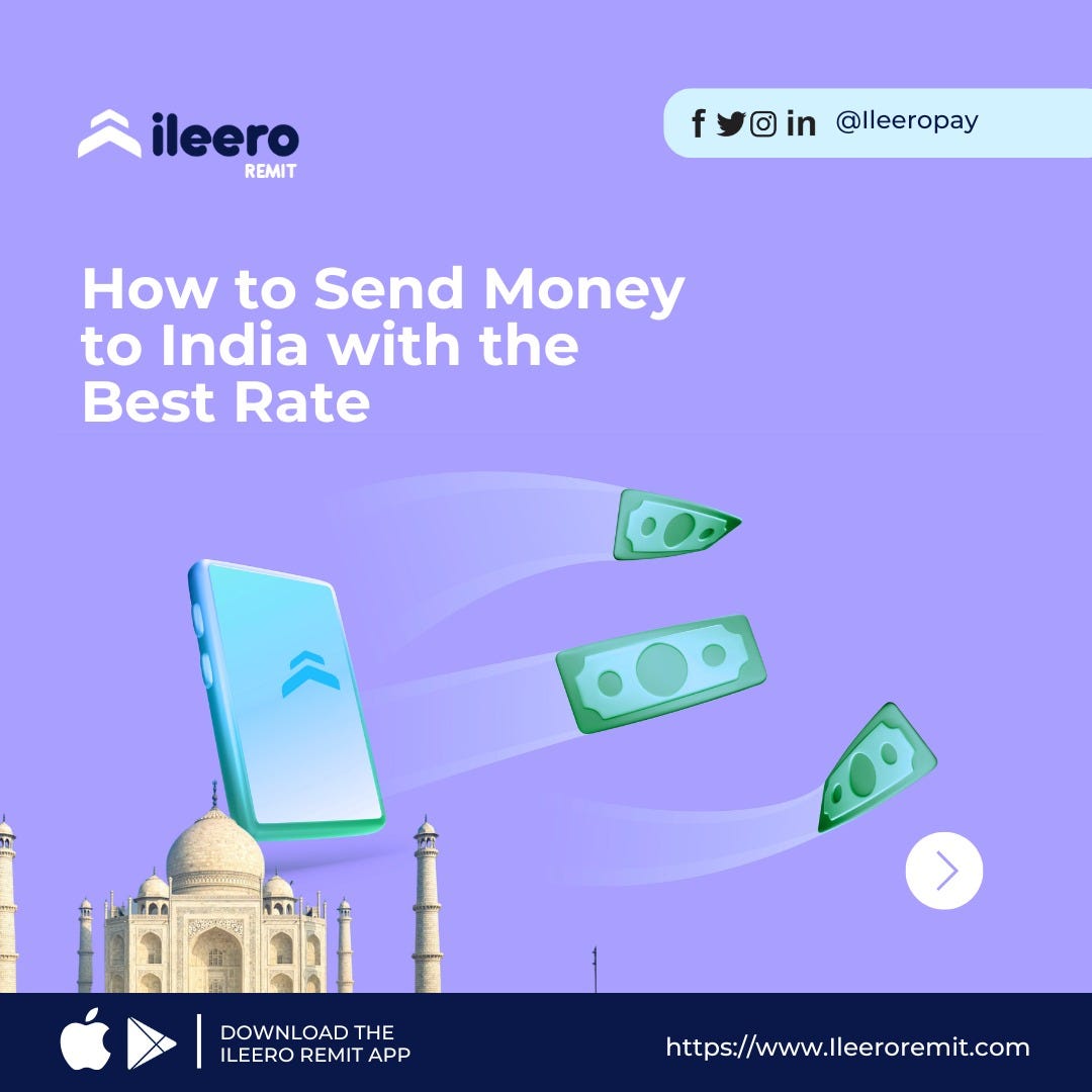 How to Send Money to India with the Best Rate | by Ileero Remit | Medium