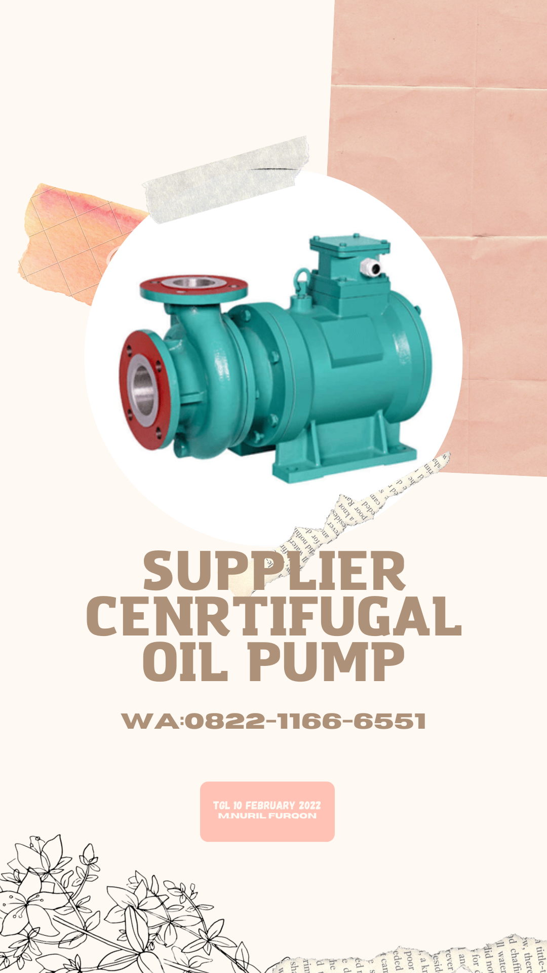 BERGARANSI Wa 0822-1166-6551 Supplier Pompa Sentrifugal Volute Untuk ...