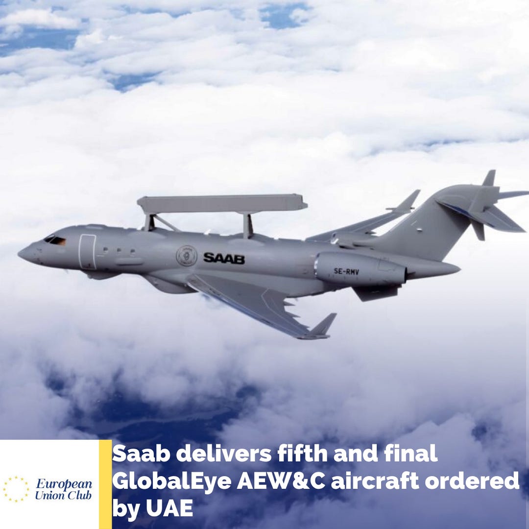 Final GlobalEye AEW&C Aircraft Arrives in the UAE: Significant ...