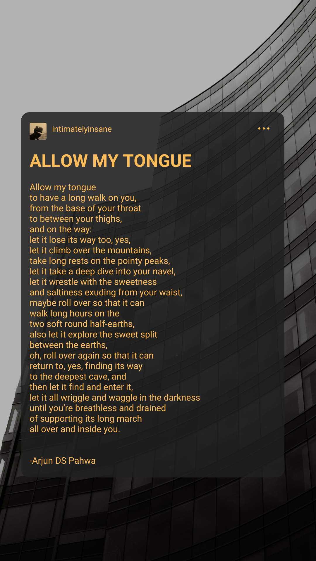 Allow My Tongue. Allow my tongue to have a long walk on… | by Arjun DS Pahwa | Medium