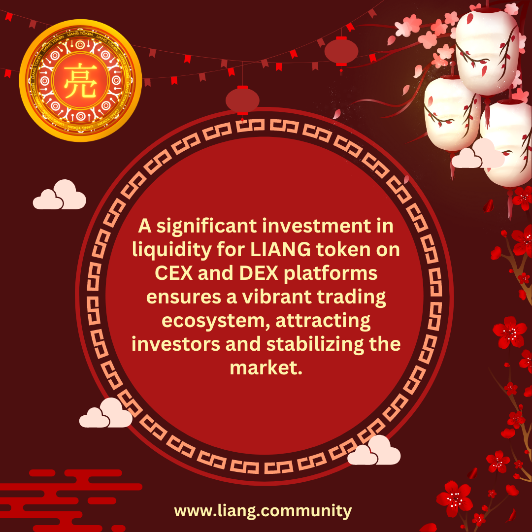 Liquidity Boost for LIANG Token on CEX and DEX Platforms - Liang - Medium