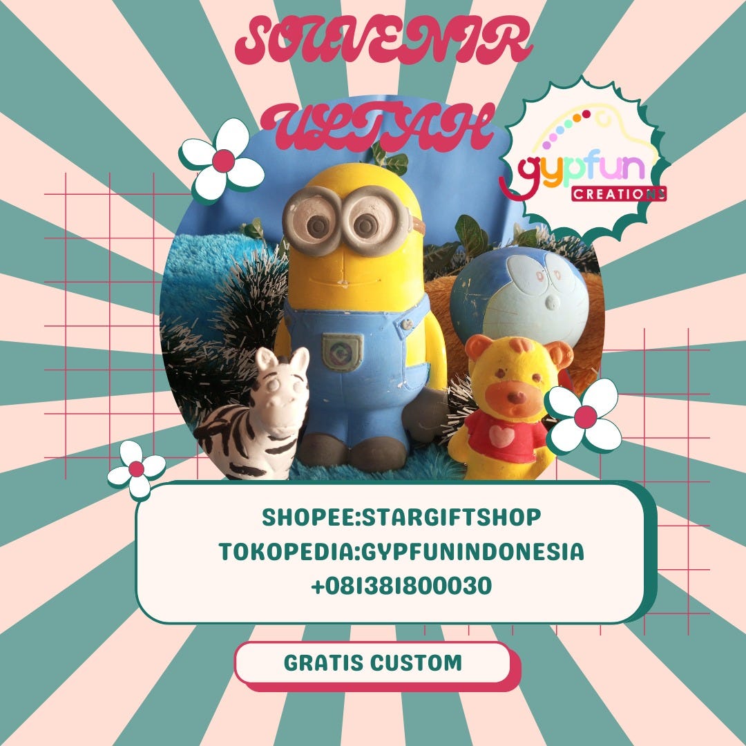 Jual Ide Souvenir Ulang Tahun Anak Gypfun PALING BARU, WA 0813–8180 ...
