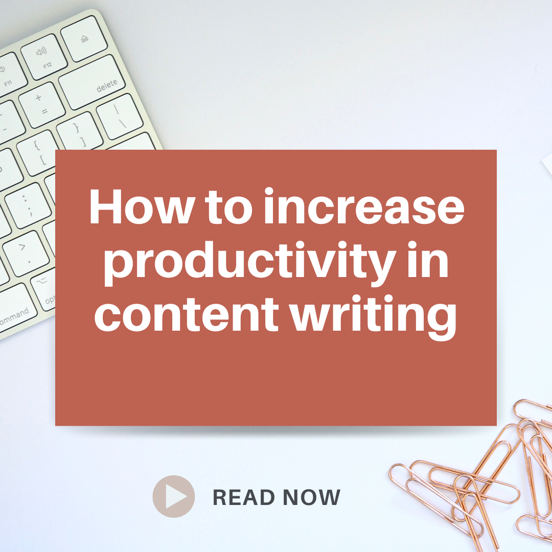 How to increase productivity in content writing | by Farah Nadeem | Medium